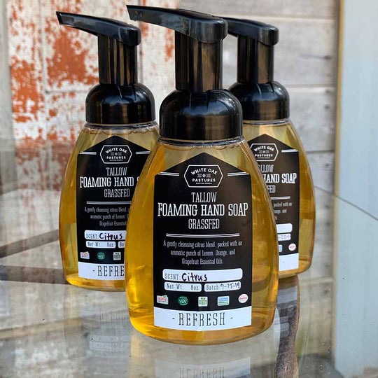 Tallow Foaming Hand Soap Citrus – White Oak Pastures