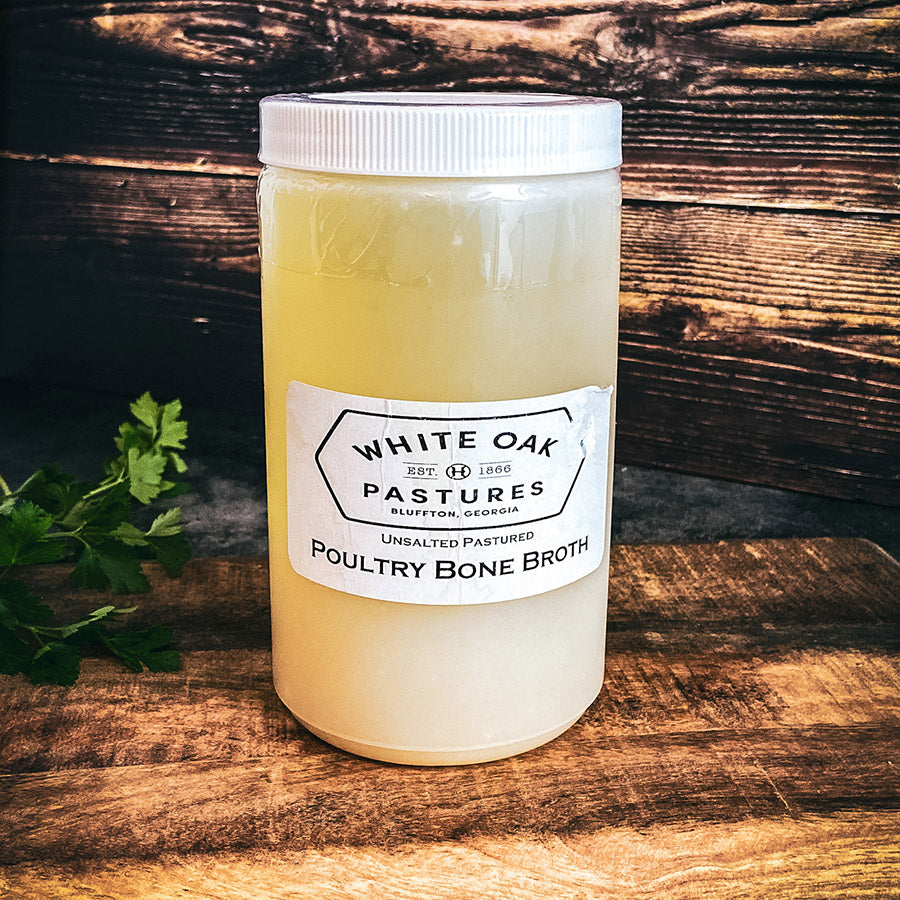 Buy Pasture-Raised Poultry Bone Broth – White Oak Pastures