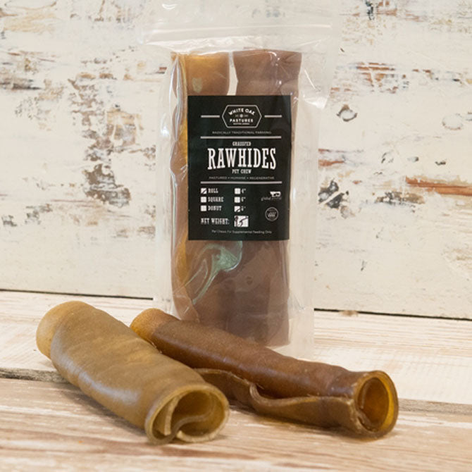 Grassfed Beef Rawhide Roll 10" 2 Pack – White Oak Pastures